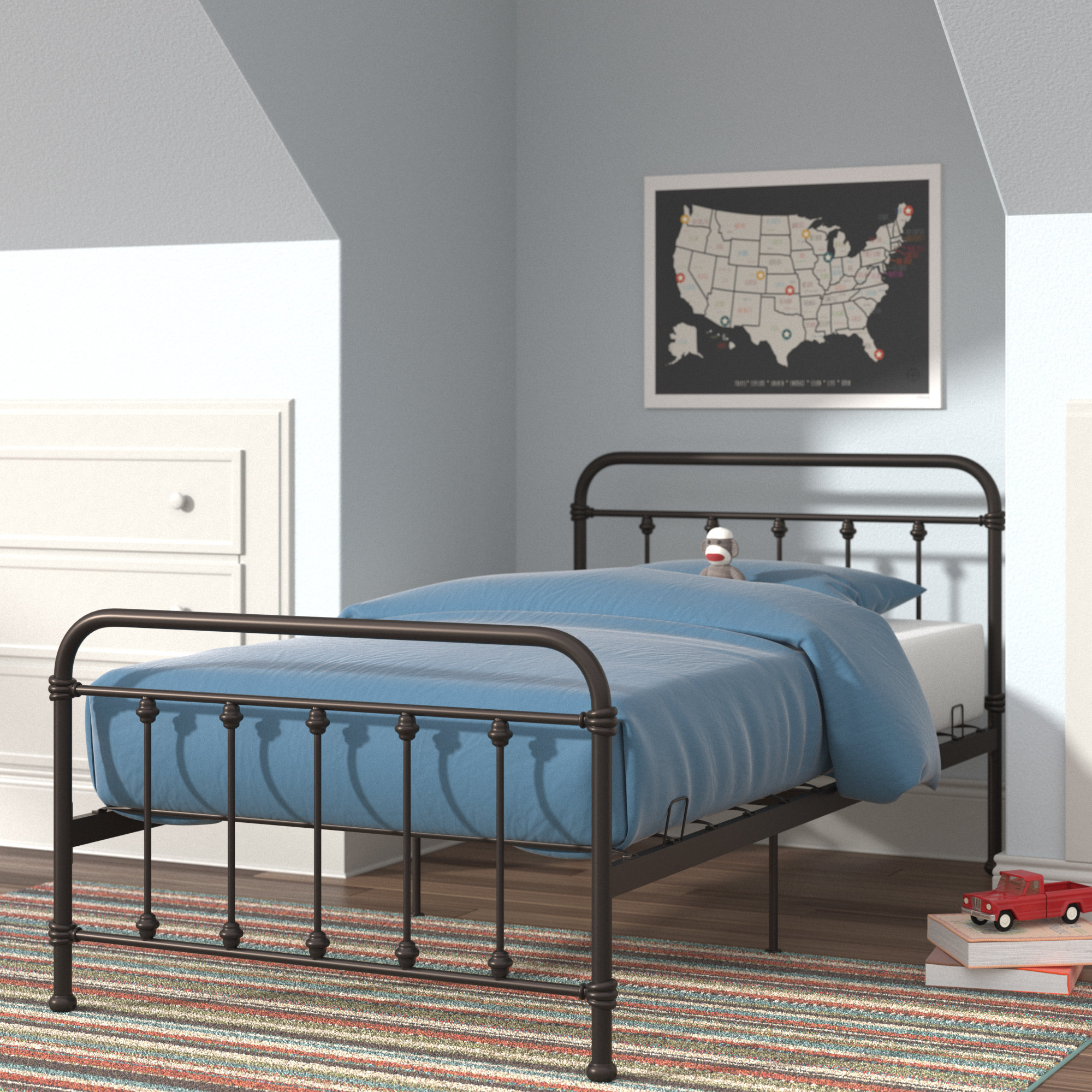 Aliyah queen platform bed store